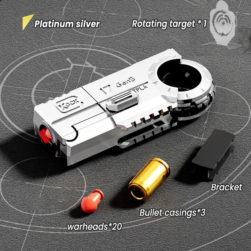 HOT Alloy Fingertip Pistol Fidget Toy for Stress Relief EDC Launcher ...