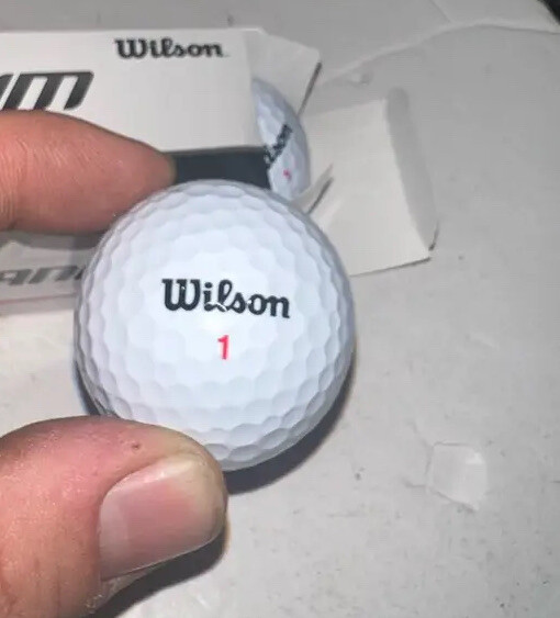 Wilson Titanium Core Plus Distance Golf Ball Sleeve Of 3 White Outdoor ...