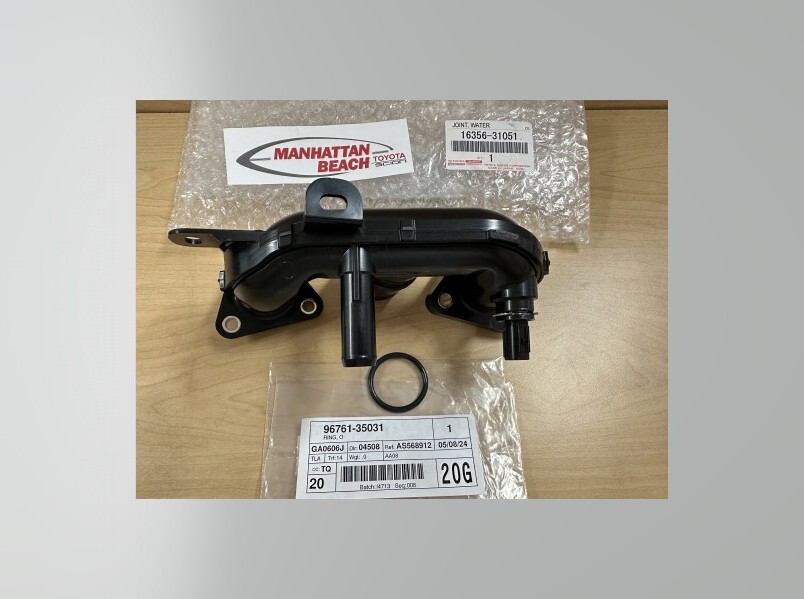 16-23 TACOMA NEW GENUINE TOYOTA WATER BYPASS JOINT 16356-31051 FOR 3.5L ...