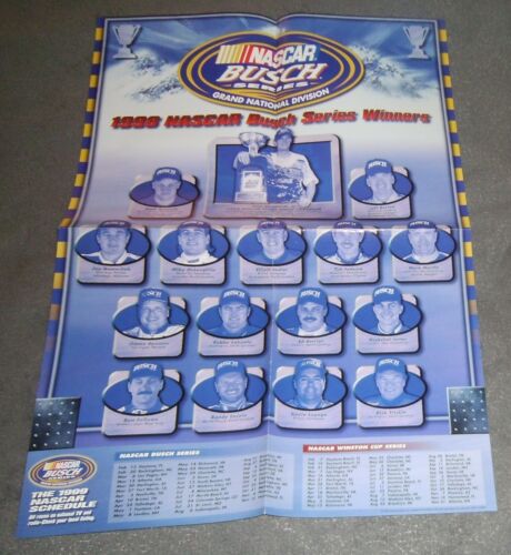 1998 Nascar Busch Series Winners Poster | eBay