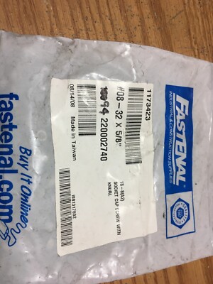 (94) #8-32 x 5/8" ASTM F837 Hex Drive Grade 18-8 Stainless Steel Socket ...