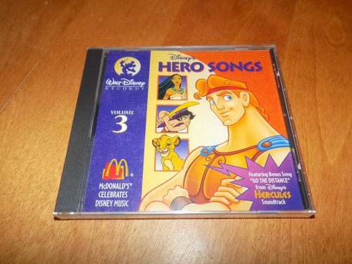 WALT DISNEY HERO SONGS VOLUME 3 CHILDRENS SOUNDTRACK 9 Songs Disney's ...