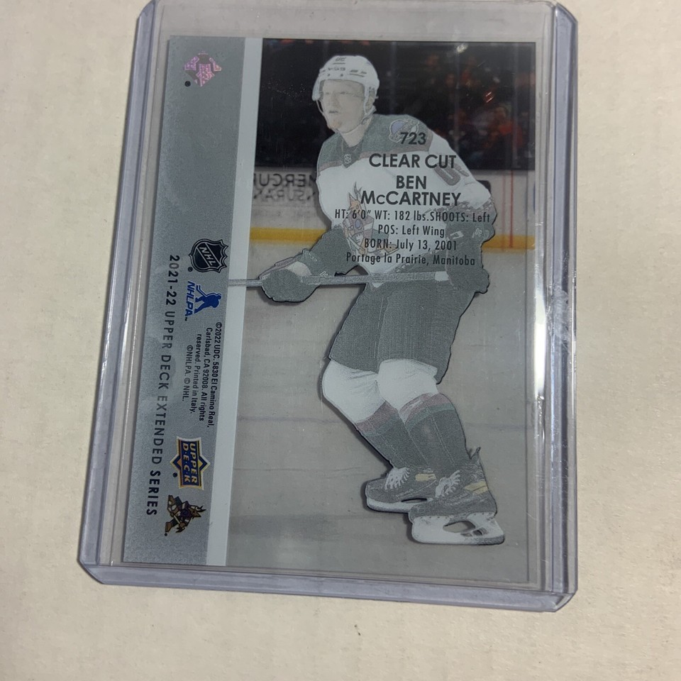 Ben McCartney - 2021-22 Upper Deck Extended YOUNG GUNS CLEAR CUT ...