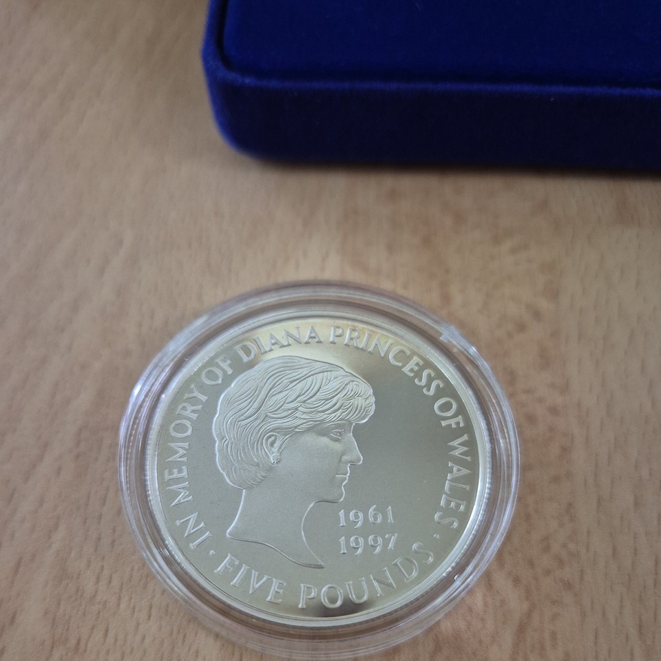 Royal Mint Diana Princess of Wales Silver Proof Memorial £5 Coin | eBay UK