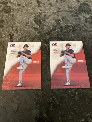 Los Angeles Angels Top Draft Pick Tyler Bremner Lot Of 2 Onyx Rips | eBay