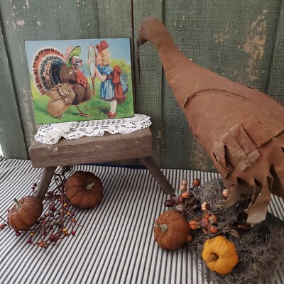 SWEET PRIMITIVE VINTAGE VICTORIAN STYLE THANKSGIVING TURKEY LOOKS IN ...