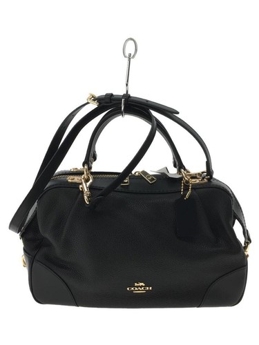 COACH Rowan Satchel Handbag Leather BLK 69621 - Gem