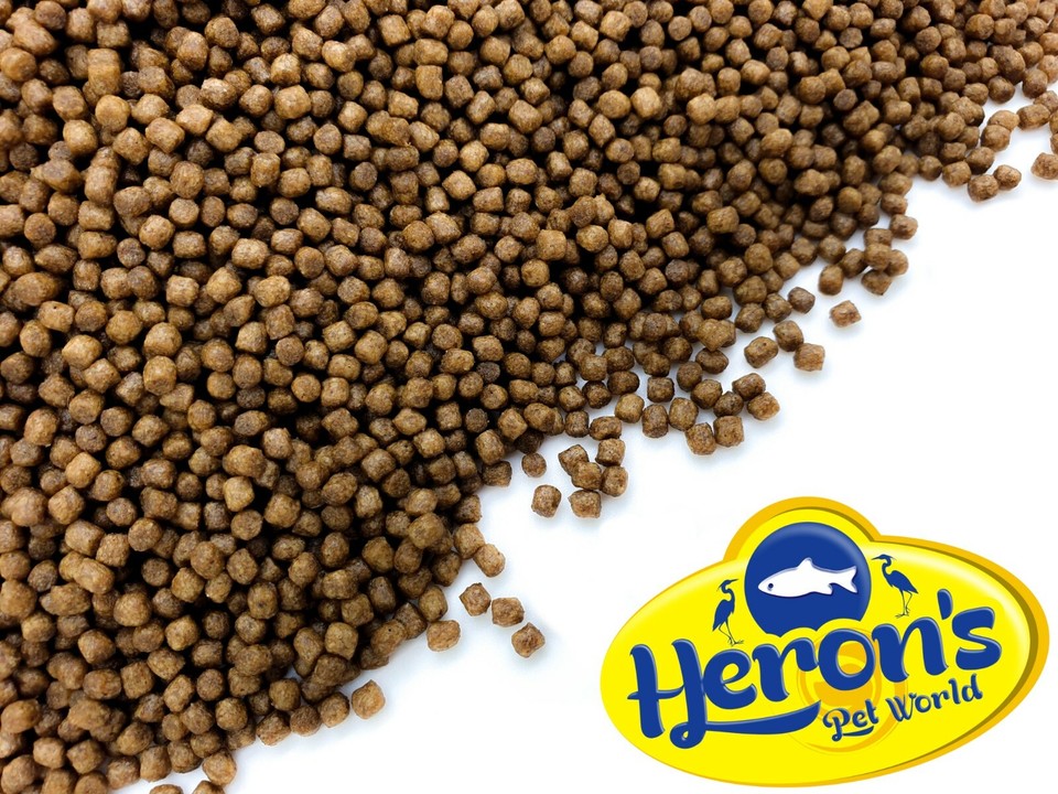 HERONS 2kg Koi Growth Pellets 3mm 4.5mm 6mm PREMIUM POND FISH FOOD ...