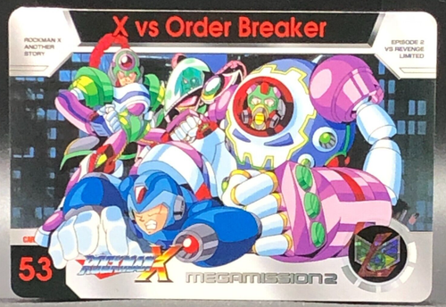 Rock Man X2 Mega Man Order Breaker Card TCG Japanese Bandai Capcom 1996 ...