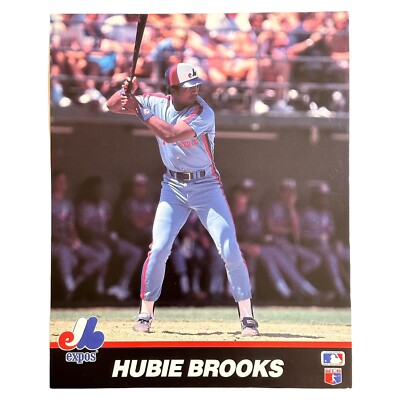 HUBIE BROOKS Monstreal Expos Vintage 1989 T&M Sports 8"x10” Superstar ...