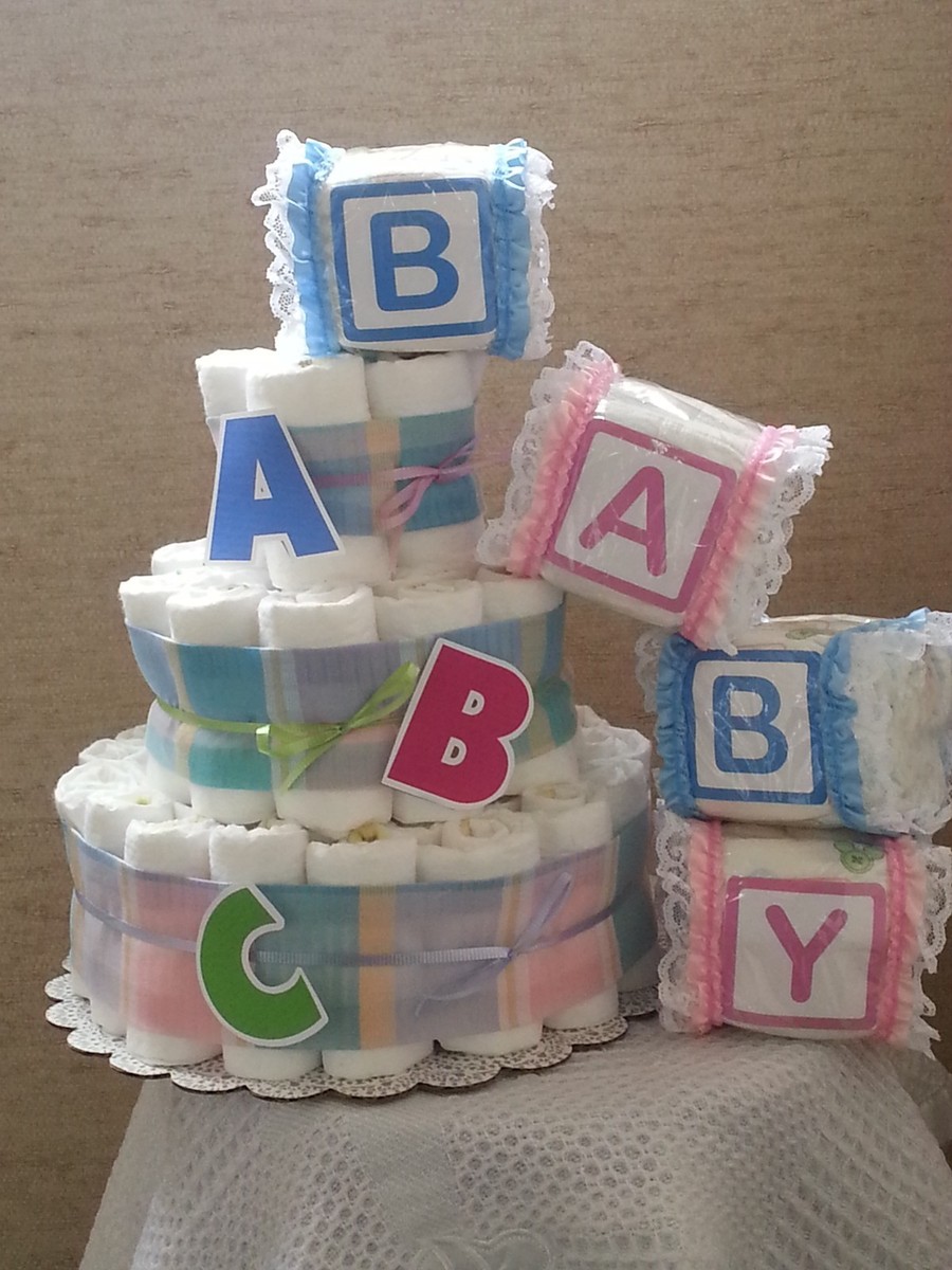 Alphabet Block Cake