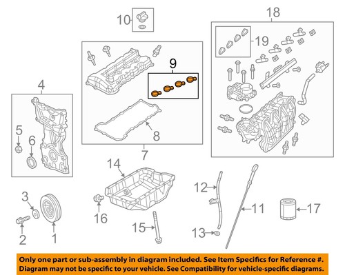 CHRYSLER OEM 18-20 Cherokee EngineTransaxle-Valve Cover Seal 5047753AB ...