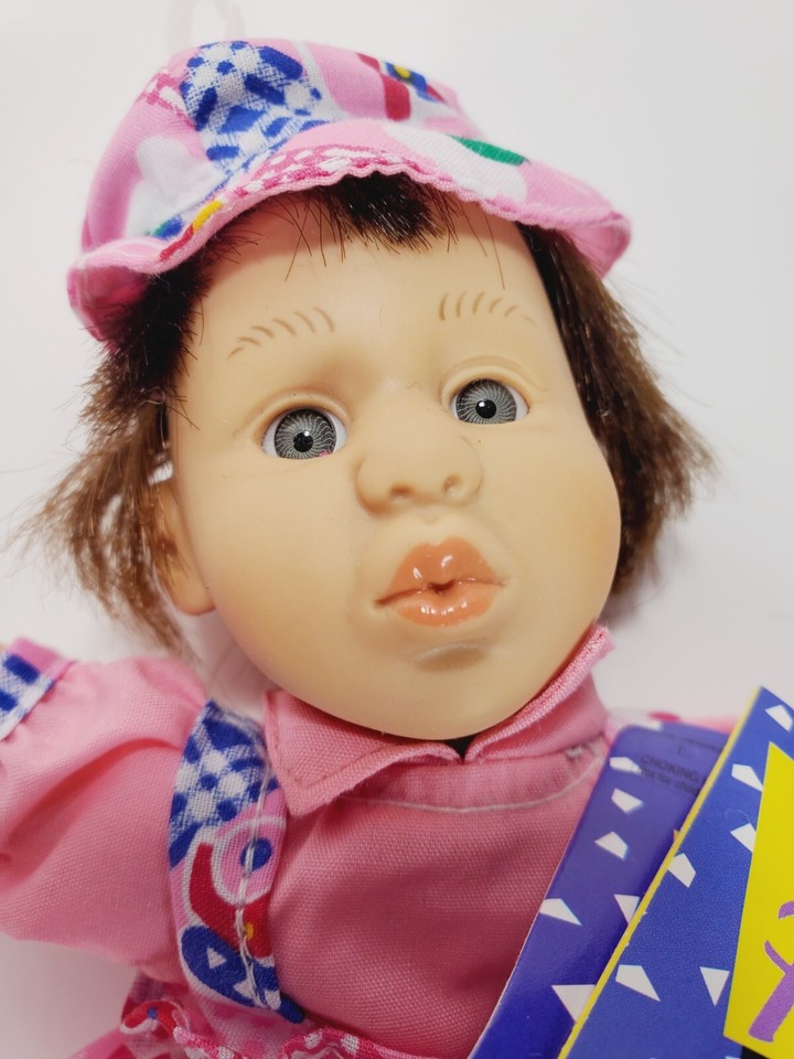 LOT 4 NEW Gi-Go GIGO Toys My Pals Bean Bag Kids Vinyl Baby Dolls 8" w ...