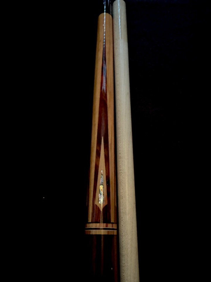 Custom(1/1) Jacoby Pool Cue Olivewood, Cocobolo, Tulipwood, Abalone ...