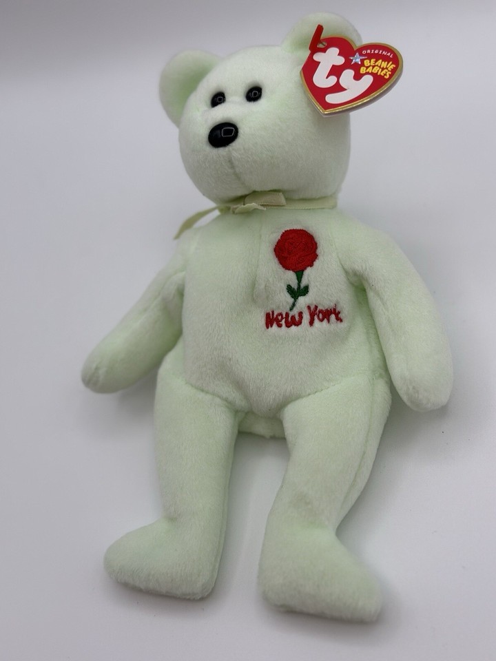 Ty Beanie Baby “New York Rose” the State Flower Bear - Show Exclusive ...