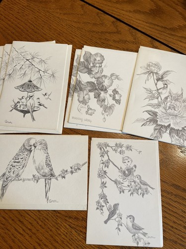 Vintage Ann Adams Greeting Cards With Envelopes Set Of 9 | eBay