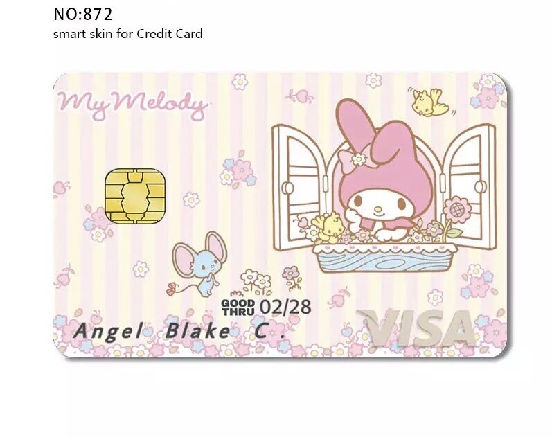 Hello Kitty Credit Card Sticker Credit Card Cover - Credit Card Decal ...