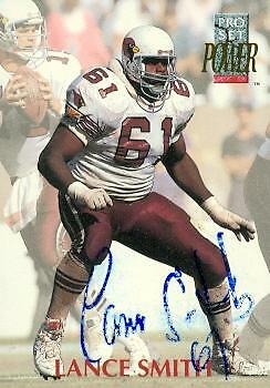 Lance Smith autographed Football Card Phoenix Cardinals 1992 Pro Set ...