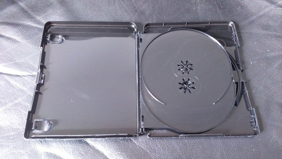 5 x Amaray Black 4K UHD Blu Ray 3-Disc Cases (14 mm Spine Replacement ...