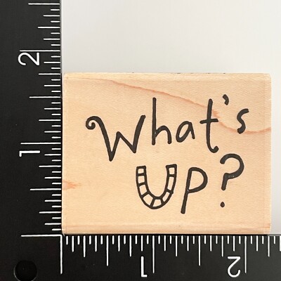Uptown Amanda Haley Whats Up Wood Mounted Rubber Stamp | eBay