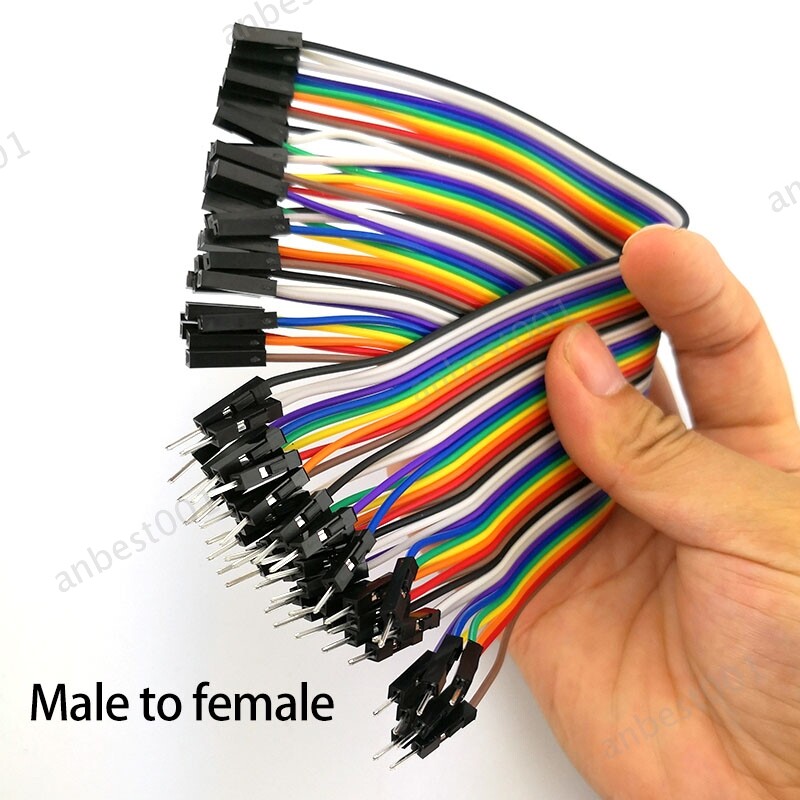 10/20/30cm Male to Male Female to Female 40Pin Jumper Wire Jumper Cable ...