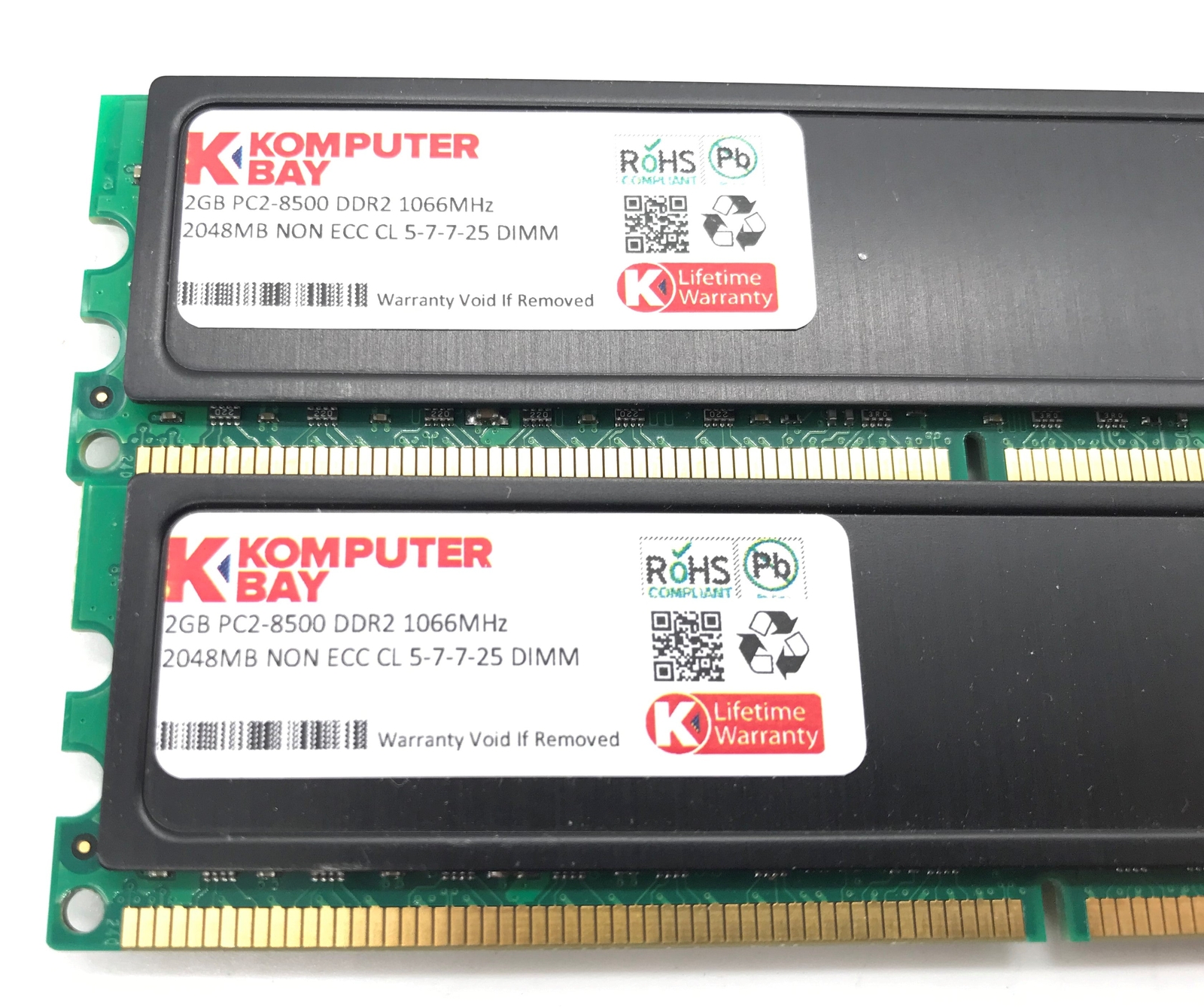 KomputerBay 4GB 2X 2GB 1066MHz DDR2 8500 Desktop RAM | eBay