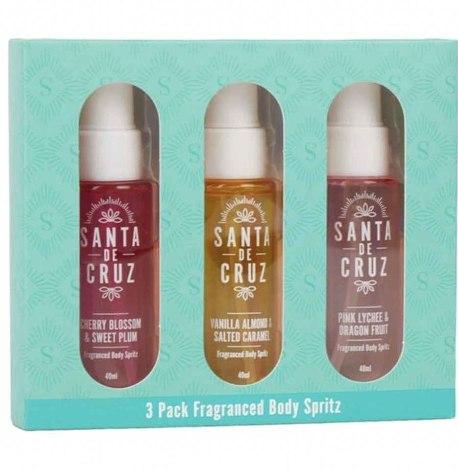 Santa De Cruz Perfume Body Mist Spritz Gift Set Cherry Blossom & Sweet ...