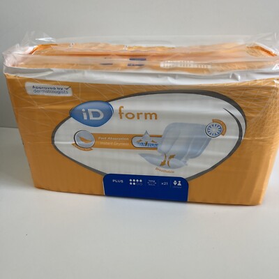 iD Form PLUS Incontinence Pads - Long - Size 2 - Pack of 21 64cm ...