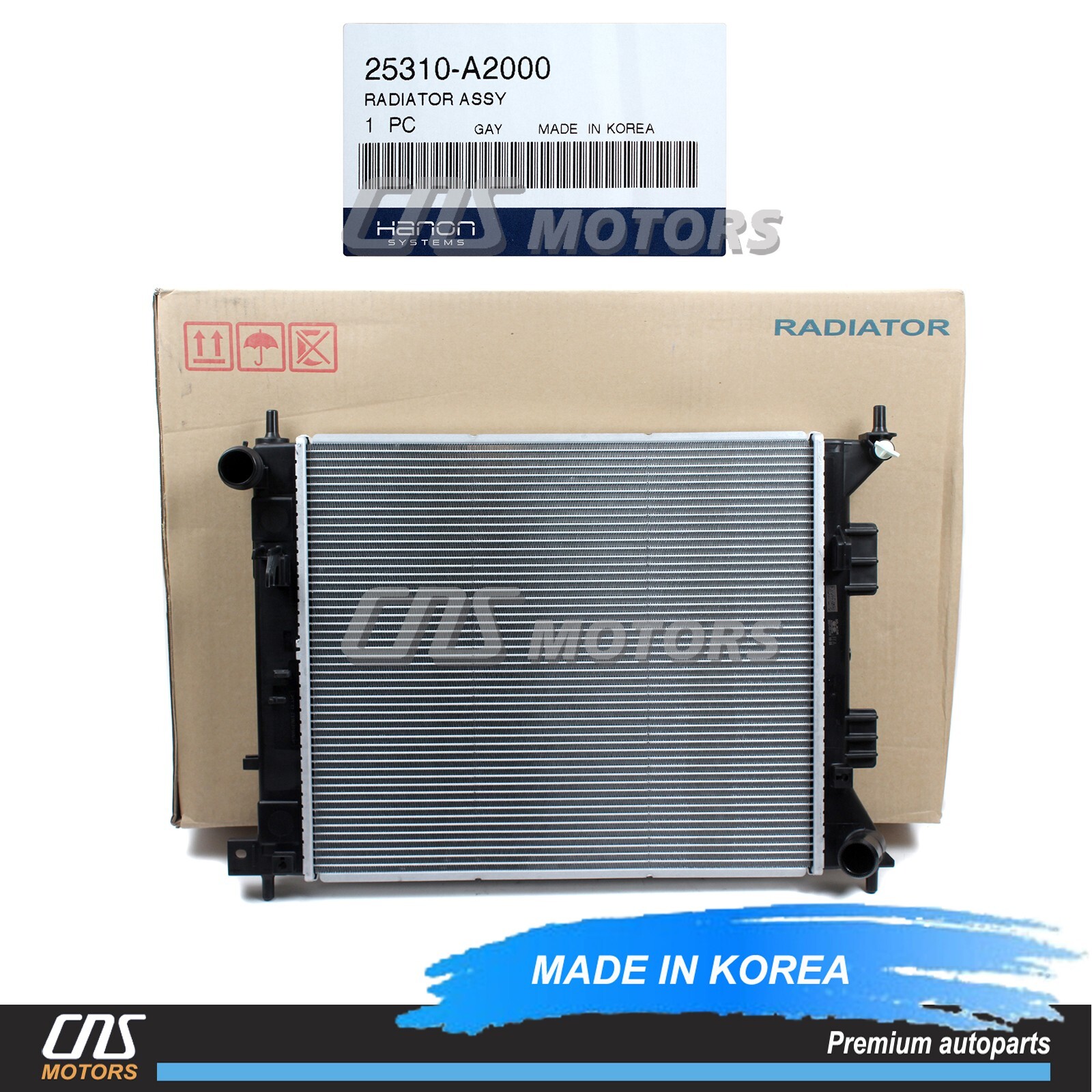 HANON OEM Radiator for 2014-2019 Kia Forte / Koup Soul 1.6L Manual ...