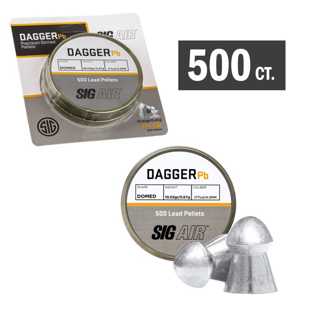 Sig Sauer SIG Dagger Lead .177 Pellets - AIR-AMMO-DPB-177-500 for sale ...