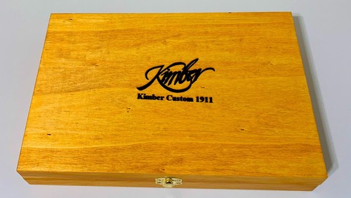 BEAUTIFUL 12"X8" KIMBER 1911 WOODEN PRESENTATION DISPLAY CASE (NO ...