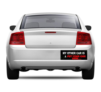 My Other Car is a ... Decal Old School 3 X 9 Vinyl Bumper Sticker ...