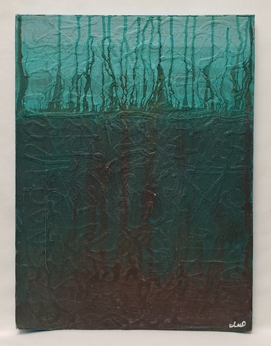 Original Abstract Modern Minimal Textured Reduction Painting By Ireland ...