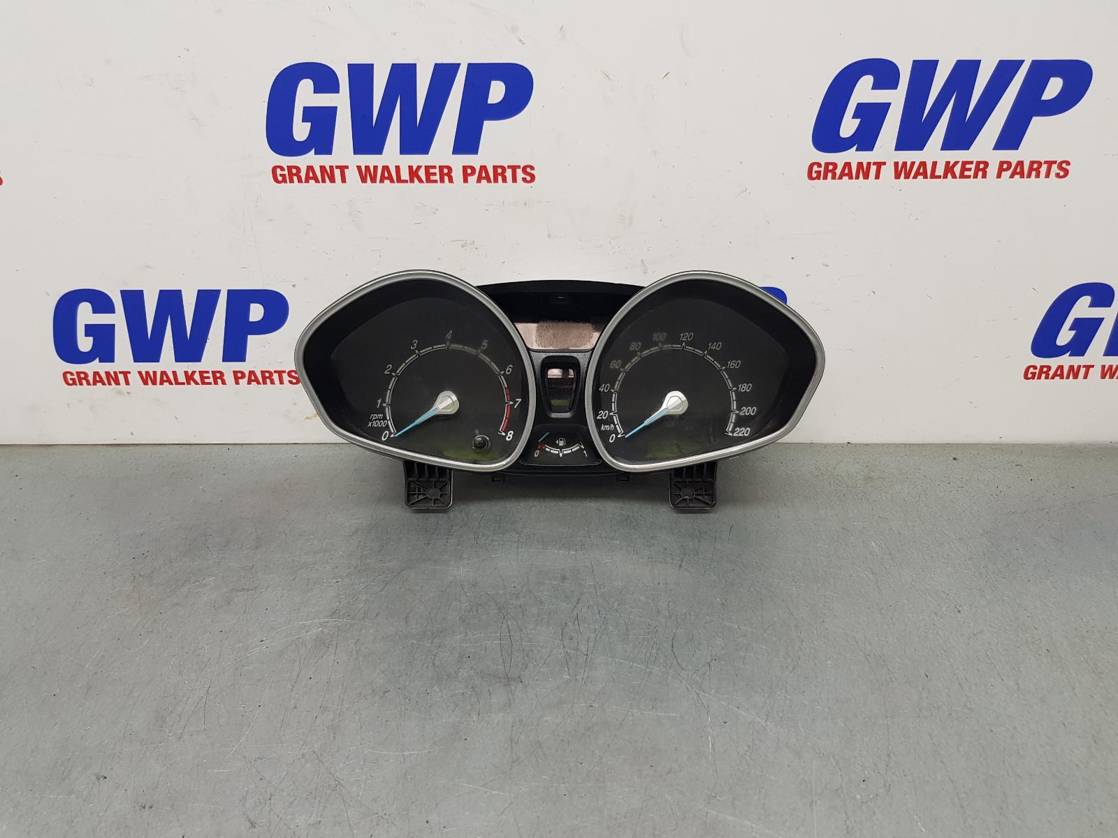 FORD FIESTA DASH INSTRUMENT CLUSTER, BLACK TRIM, WZ, (2013-2019 ...