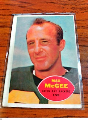 1960 Topps Football Card #55 Max McGee NFL Green Bay Packers | eBay