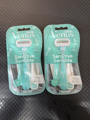 Gillette Venus Extra Smooth Sensitive Women's Disposable Razors 2CT ...