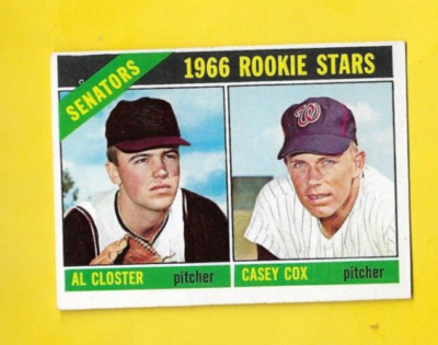 1966 Topps Washington Senators ROOKIES #549 HI # Al Closter Casey Cox ...