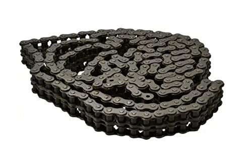 60 Double Strand Roller Chain 10 Foot Roll 3/4" Pitch x 1" Width 60-2R ...