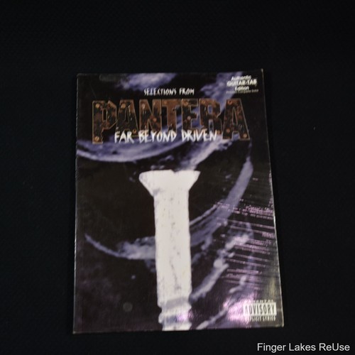 Pantera Selections from Far Beyond Driven Authentic Guitar TAB Songbook ...