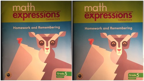 HMH Math Expressions Common Core Homework & Remembering Vol. 1 & 2 ...