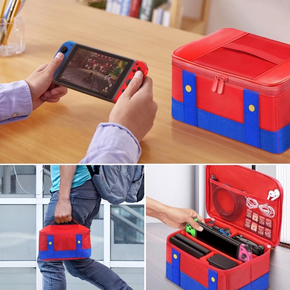 Travel Bag Nintendo Switch / OLED - Portable Carrying Case Cover Shell ...