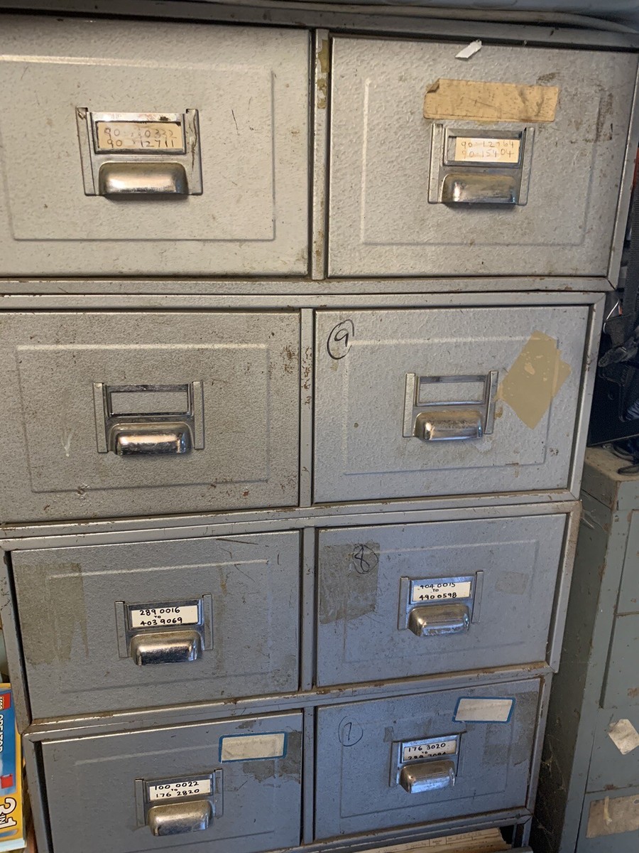 Antique Card File Cabinet