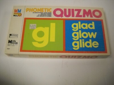 Vintage Phonetic Quizmo Lotto Game W/ 2 Levels Of Play & Laminated ...