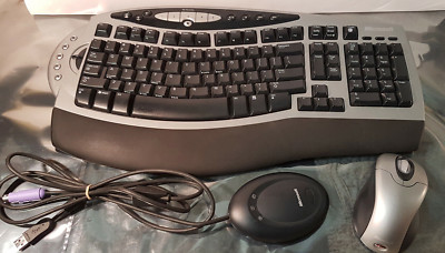 Microsoft Wireless Comfort Keyboard 1027 Optical Mouse 1008 Receiver ...