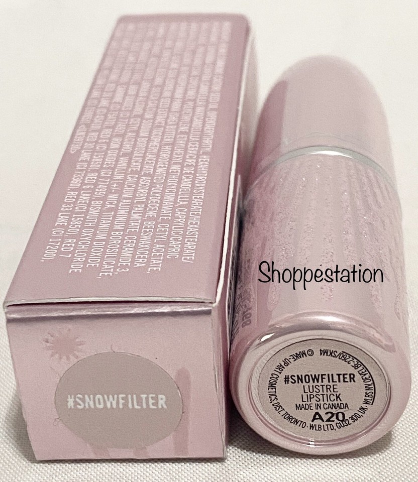 MAC Frosted Firework Lustre Lipstick Shade #SNOWFILTER Full Size 3g New In Box | eBay