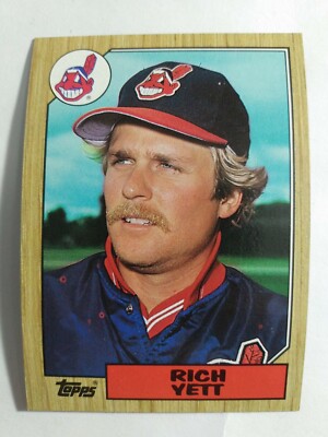 1987 Topps 134 Rich Yett Indians | eBay