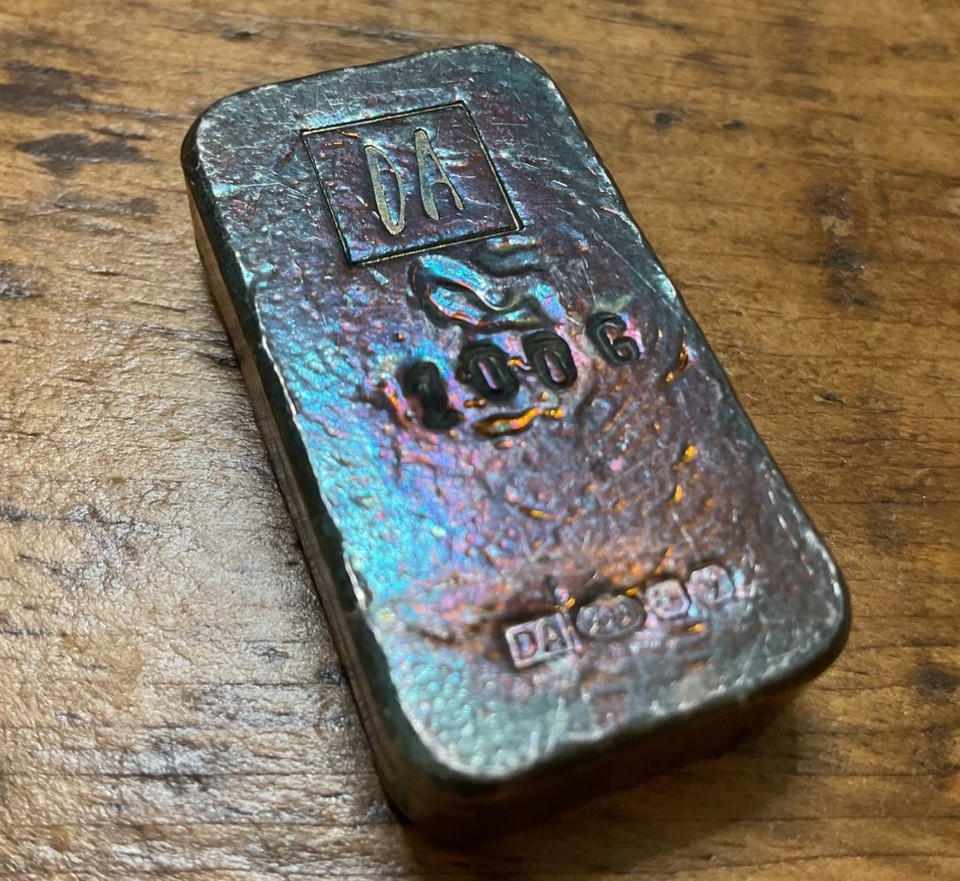 Silver “Ripple Bar” 100g .999 Fine Silver - Hand Poured/Beautifully ...