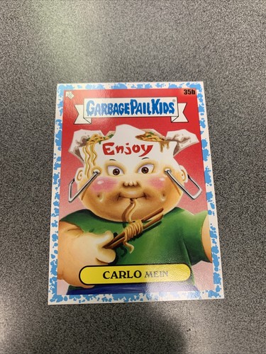 2021 Garbage Pail Kids Food Fight Spit Blue Border Carlo Mein 35b 44/99 ...