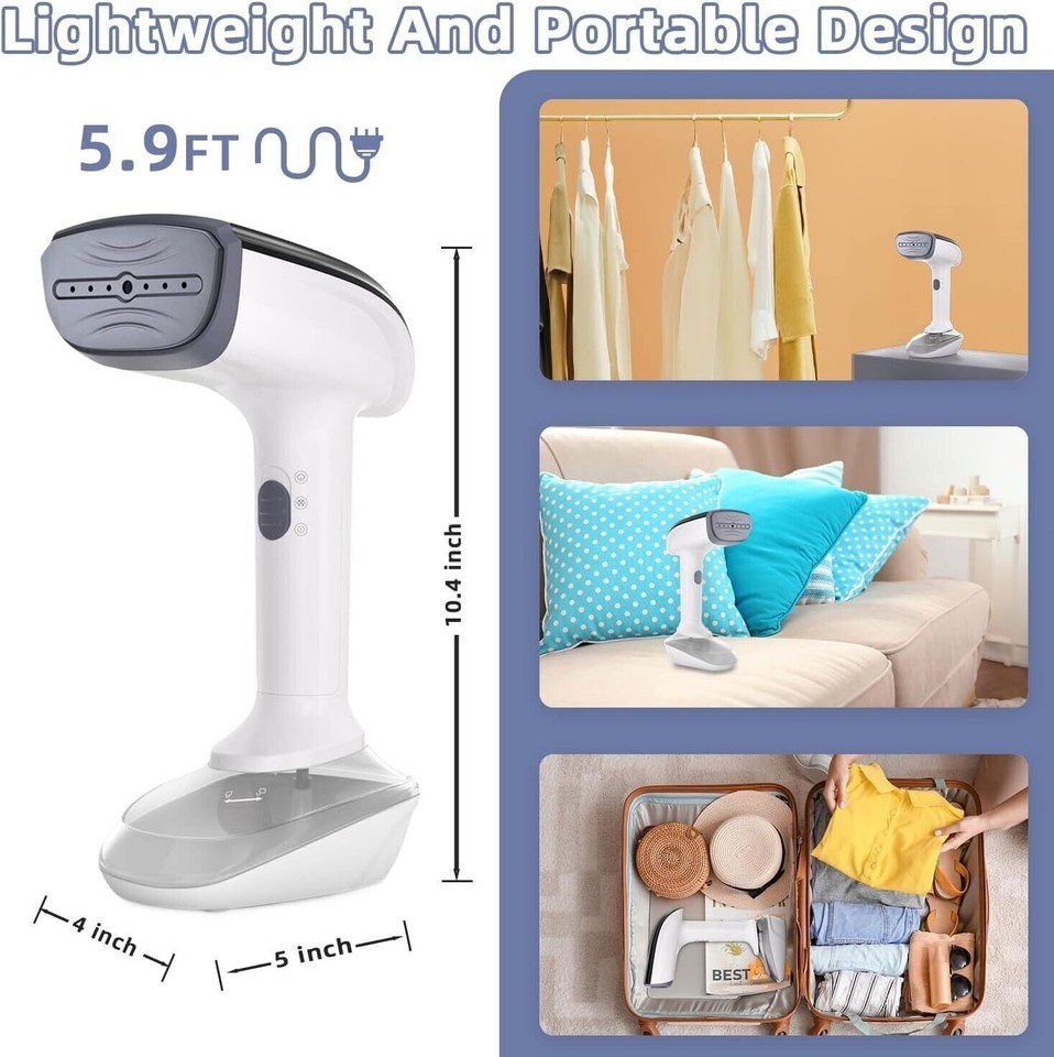 Powerful Garment Steamer for Clothes,1200W Portable Clothes Steamer ...