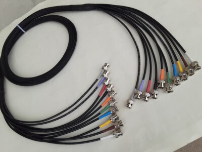 12 Channel Snake Belden 4855R UHD-SDI RG59 Video Cable 4K 12 GHZ BNC ...